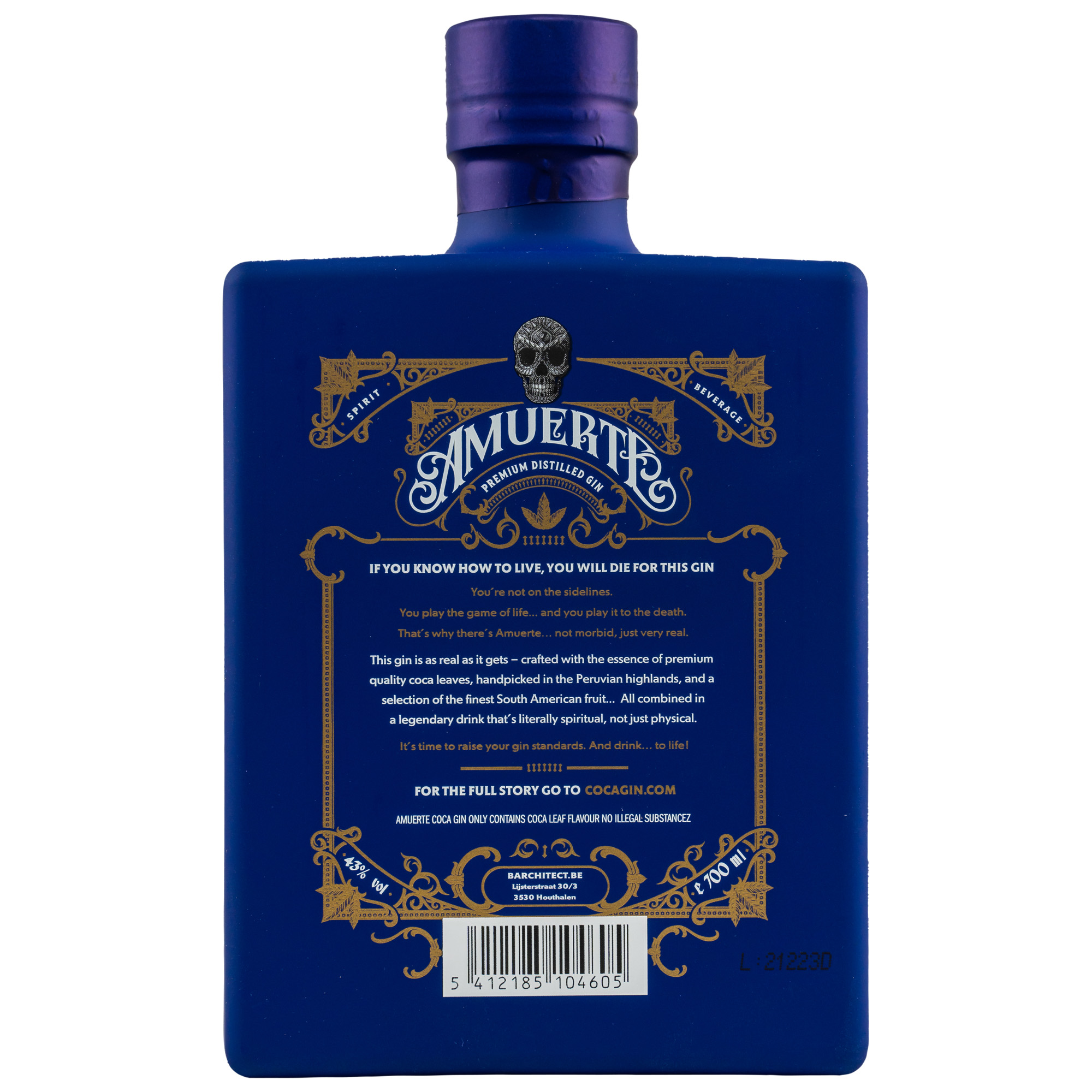 Amuerte Coca Leaf Gin Blue Edition 0,7l 43%vol.