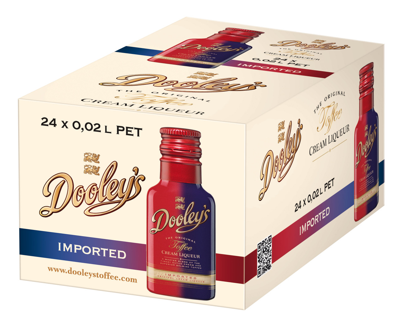 Dooley´s Cream Liqueur - Toffee Likör - The Original 24x0,02l 17%vol.